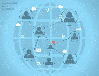 Network communication Royalty Free Vector Image