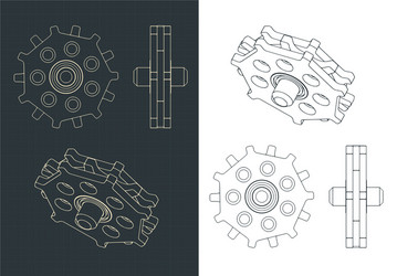Chain Sprocket Cad Drawings