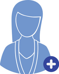 Silhouette half body figure person icon Royalty Free Vector