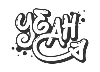 Graffiti crazy lettering Royalty Free Vector Image
