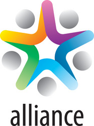 Logo alliance Royalty Free Vector Image - VectorStock