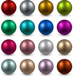 Different colors icons ball Royalty Free Vector Image