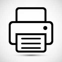 Fax icon symbol sign isolate on white background Vector Image