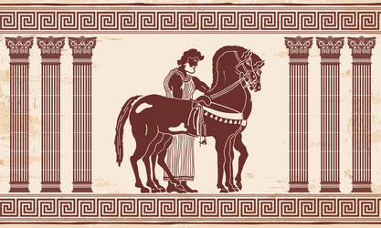 Drawing Greek Horse God Vector Images (45)
