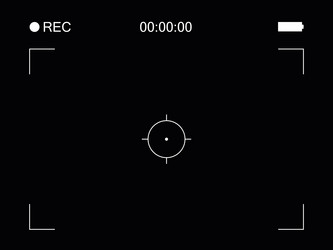 Camera horizontal viewfinder template Royalty Free Vector