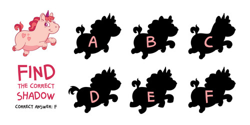 Find the correct shadow pony choose correct Vector Image