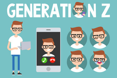 Millennials generation y Royalty Free Vector Image