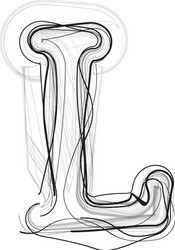 Calligraphy Lettering Script Font L Vector Images (over 200)