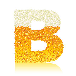 Alphabet beer Royalty Free Vector Image - VectorStock