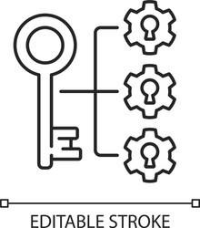 Breaking down problems icon Royalty Free Vector Image