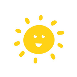 Abstract sun ray doodle hand drawn Royalty Free Vector Image