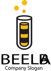 Bee logo template icon Royalty Free Vector Image