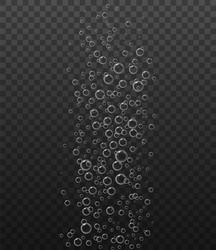 Bubble fizz water champagne soda sparkle Vector Image