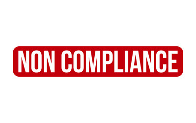 Non compliance rubber grunge stamp set Royalty Free Vector