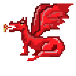 Pixel Dragon Vector Images (over 240)