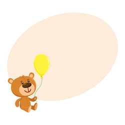 Cute traditional retro style teddy bear character Vector Image