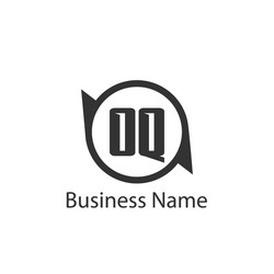 Initial letter oq logo template design Royalty Free Vector