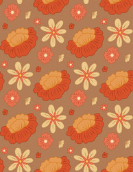 Ditsy floral pattern with small red tulips Vector Image