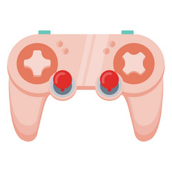 Simple joystick with screen semi flat Royalty Free Vector