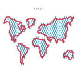 Belarus population map stick figures belorussian Vector Image