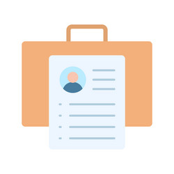 Business profile icon image Royalty Free Vector Image