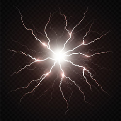 Electric flash lightning Royalty Free Vector Image