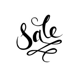 Free hand written lettering calligraphy Royalty Free Vector