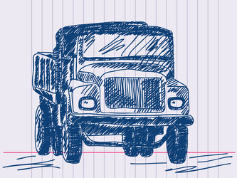 Lorry Drawing Vector Images (over 3,400)