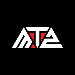 Mtz letter logo design with polygon shape Vector Image