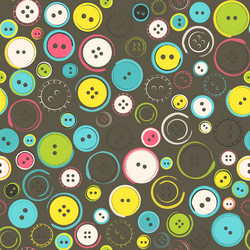 Seamless pattern with decorative sewing buttons Vector Image