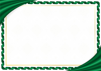 Border made with saudi arabia national colors Vector Image