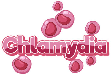 Chlamydia trachomatis virus on white background Vector Image