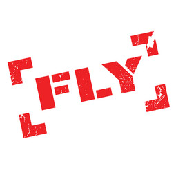 Fly rubber stamp Royalty Free Vector Image - VectorStock