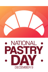 National pastry day december 9 Royalty Free Vector Image