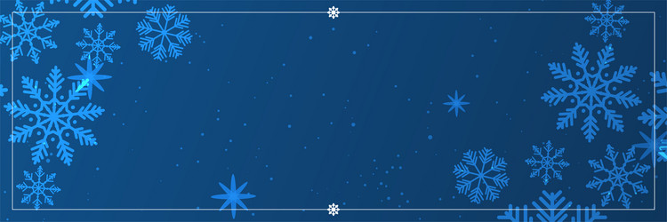 Elegant christmas banner wallpaper with frosty Vector Image