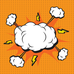 Cartoon bomb pinup pop art Royalty Free Vector Image