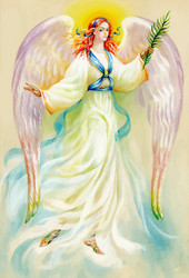 Artistic angel design Royalty Free Vector Image