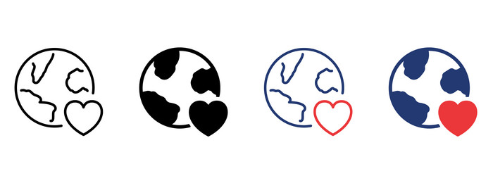 Logo Earth Heart Vector Images (over 1,700)