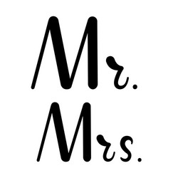 Mr Mrs Lettering Vector Images (over 2,200)