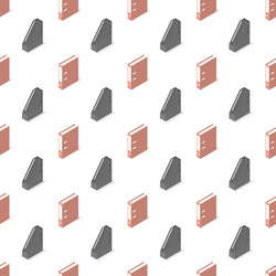 File folder icon seamless pattern background Vector Image