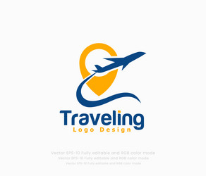 Traveling logo Royalty Free Vector Image - VectorStock
