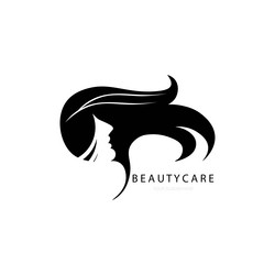 Beauty care logo design Royalty Free Vector Image