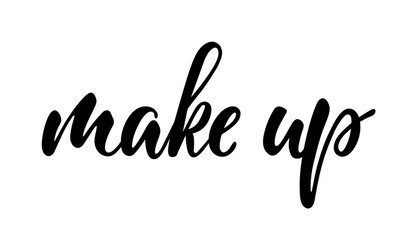 Make up artist typography poster lettering Vector Image