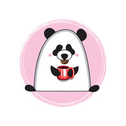 Welcome card with funny animals pig sheep panda Vector Image