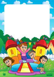 Party theme frame 3 Royalty Free Vector Image - VectorStock