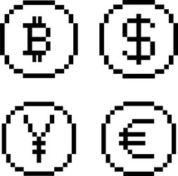 Pixel Art Yen Vector Images (26)