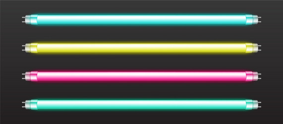 Led tube ads Royalty Free Vector Image - VectorStock