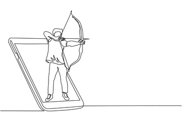 Man with bow and arrow Royalty Free Vector Image