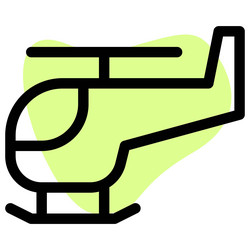 Helicopter flying with rotary wings Royalty Free Vector