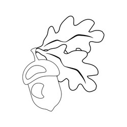 Tree Coloring Page Oak Leaf Vector Images (over 150)